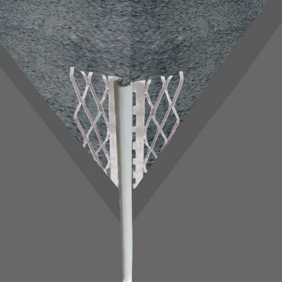 PVC Reinforced Rough Plaster Corner | Alfor Plastik