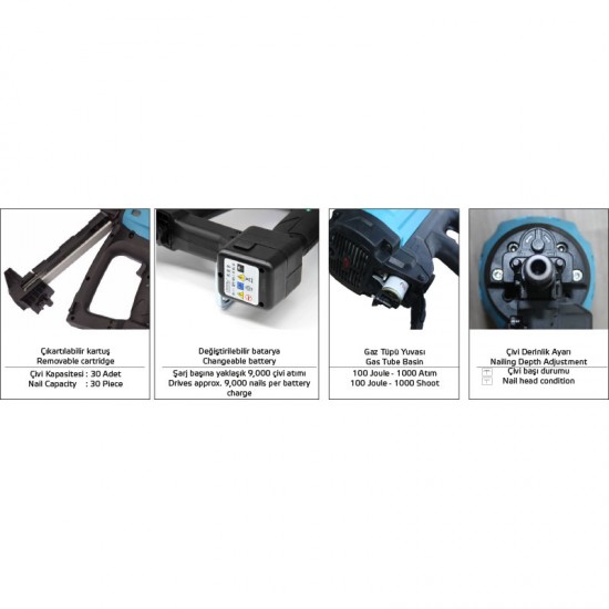 Kartuşlu Çivi Tabancası (NG90) | Alfor Plastik